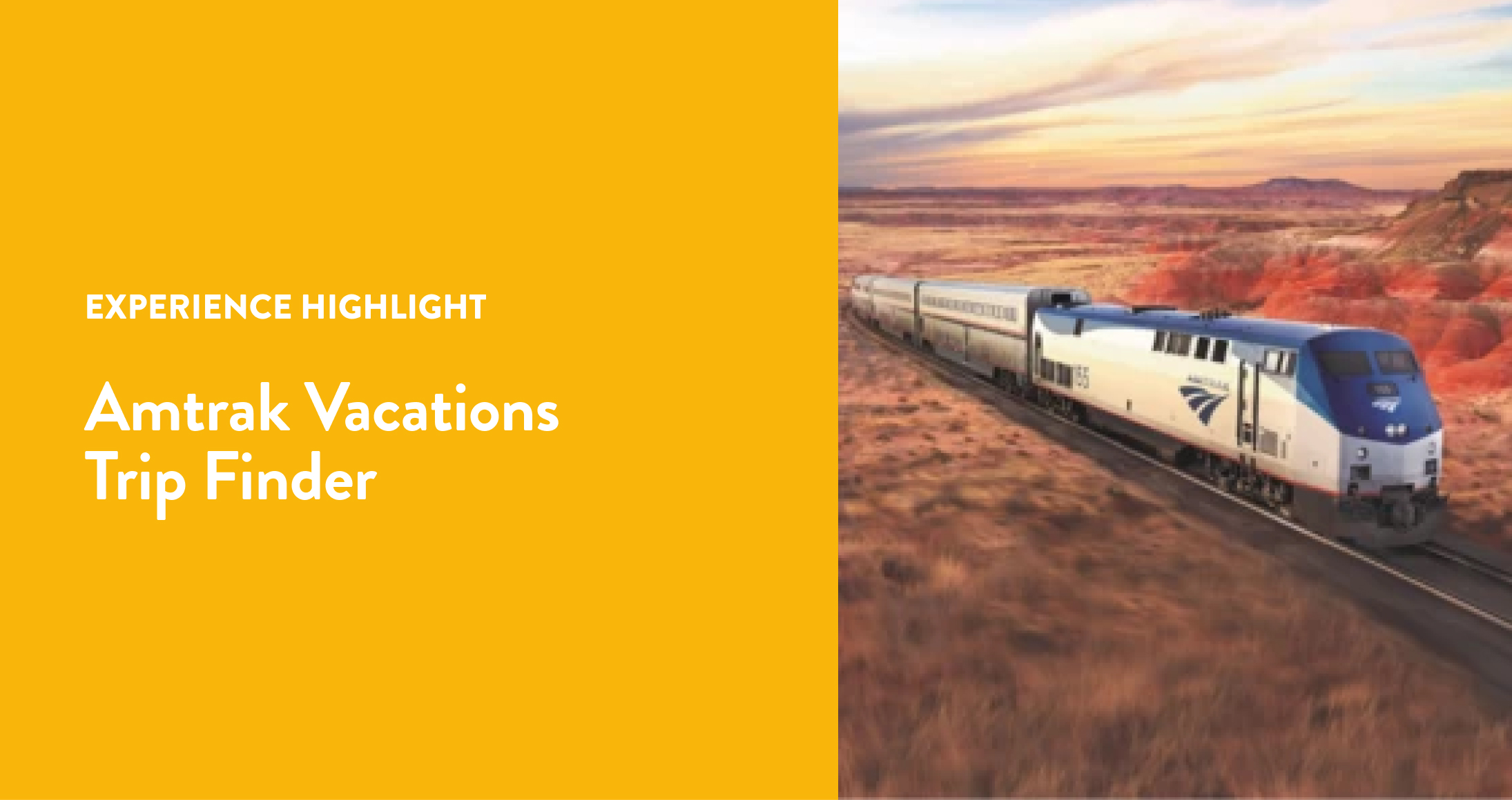Experience Highlight: Amtrak Vacations Trip Finder – Wyng